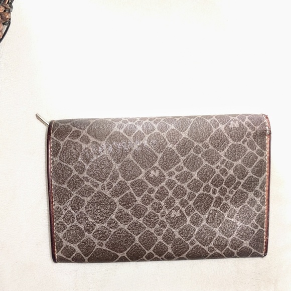 Nina Ricci | Bags | Vintage Nina Ricci Brown Leather Wallet Guc | Poshmark